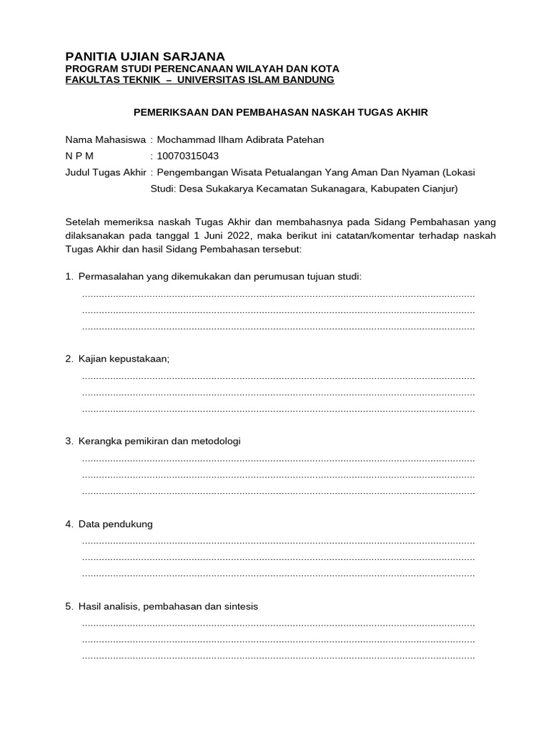 Form 01 SP fix | PDF