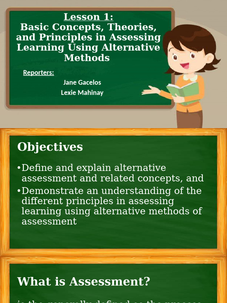 Understanding Alternative Assessment Methods | PDF | Educational Assessment | Learning