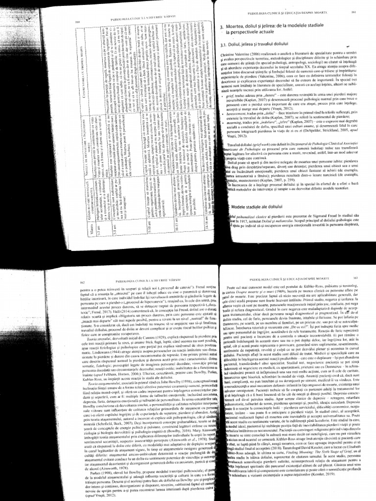 Moartea, Doliul Și Jelirea - de La Modelele Stadiale La Perspective Actuale | PDF