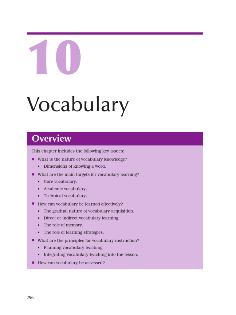 Chapter 10 Vocabulary | PDF | Vocabulary | Idiom