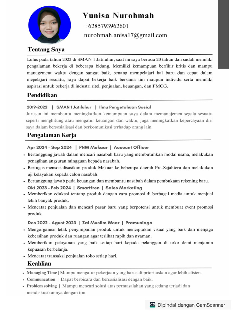 Doc. Yunisa Nurohmah New | PDF