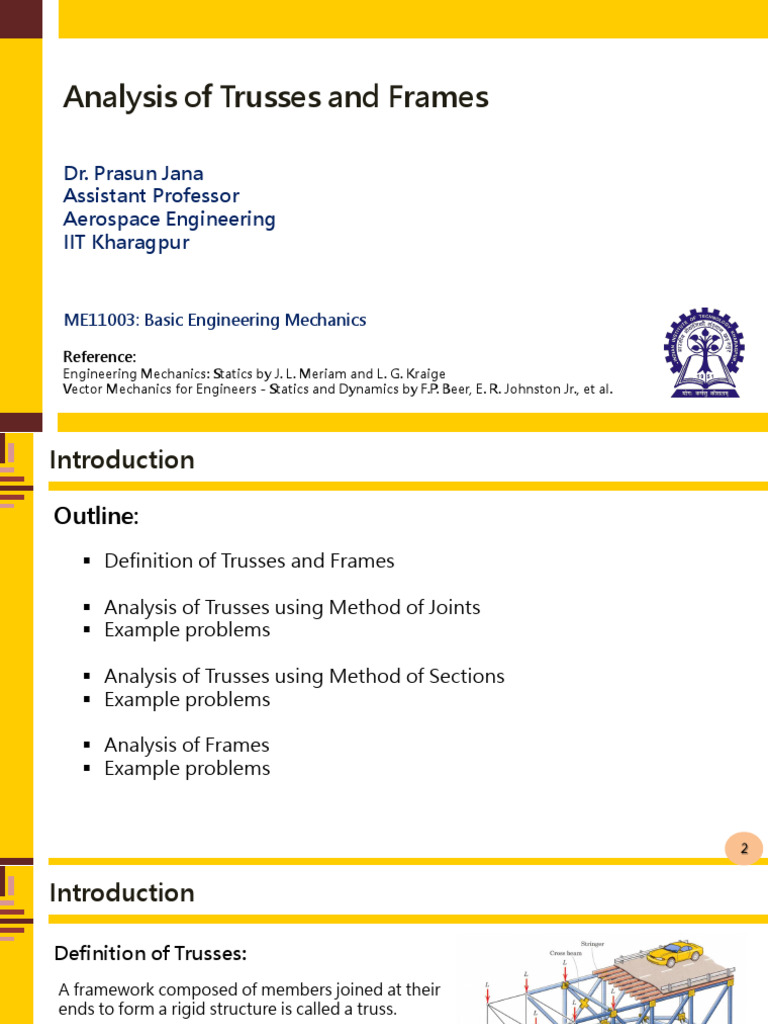 CSE2020 - Trusses and Frames | PDF | Truss | Classical Mechanics