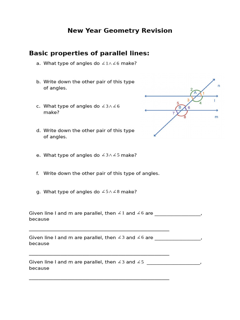 New Year Geometry Revision | PDF