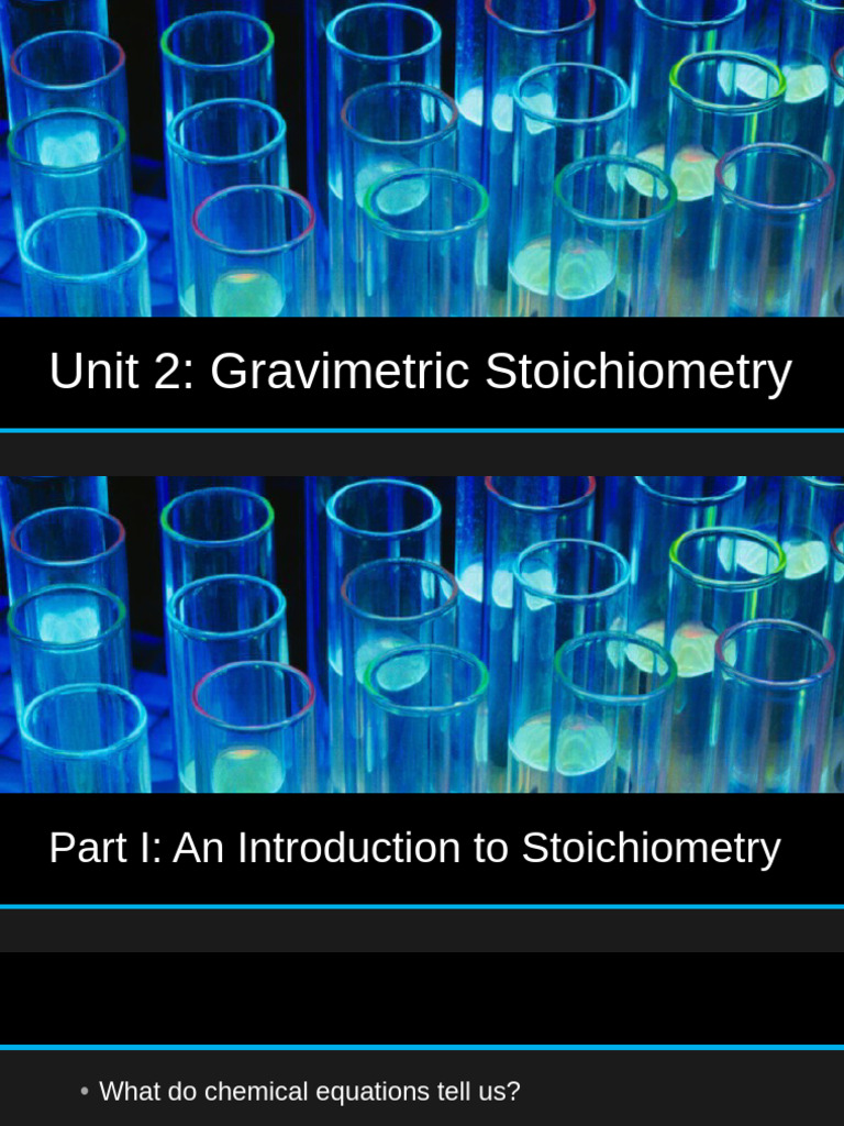 Chem 20 - Stoich - Intro Powerpoint | PDF | Stoichiometry | Mole (Unit)