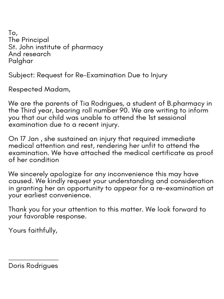 Parents Letter | PDF