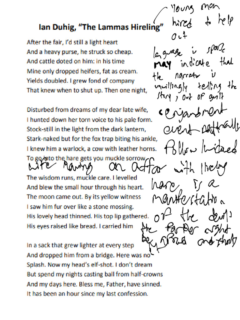 Poem Hireling | PDF