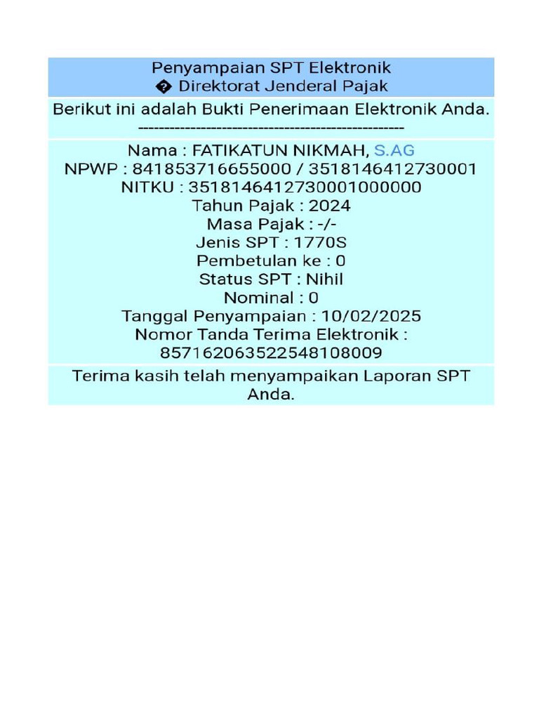 Efilling B.nimah | PDF