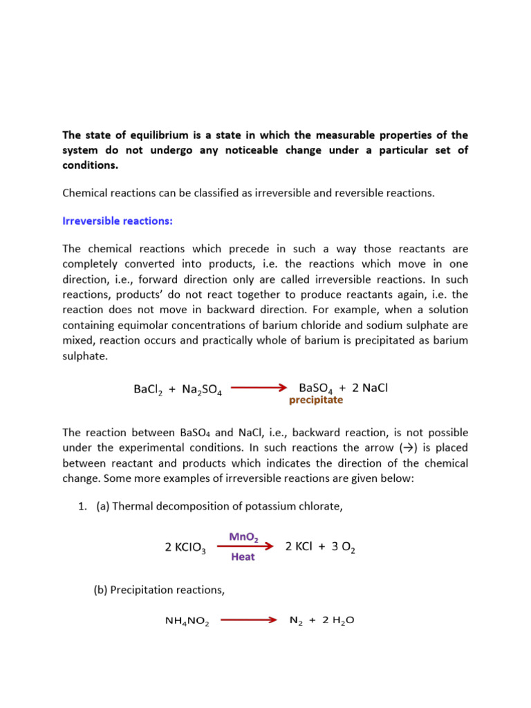 Chemical Equilibrium (Unit 2) | PDF | Chemical Equilibrium | Reaction Rate