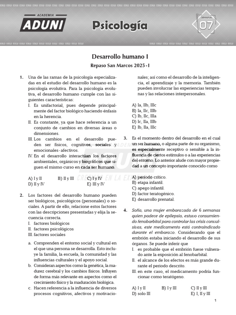 PS RSM Sem07 | PDF | Educación de la primera infancia | Sicología