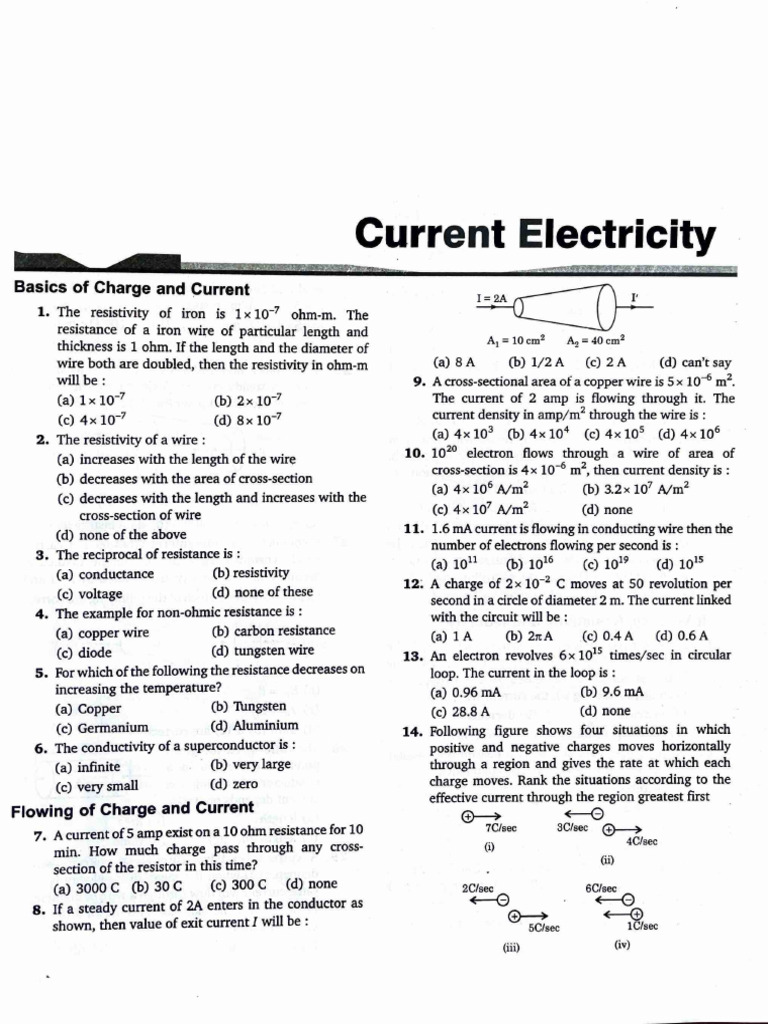 Current Drift Velocty | PDF
