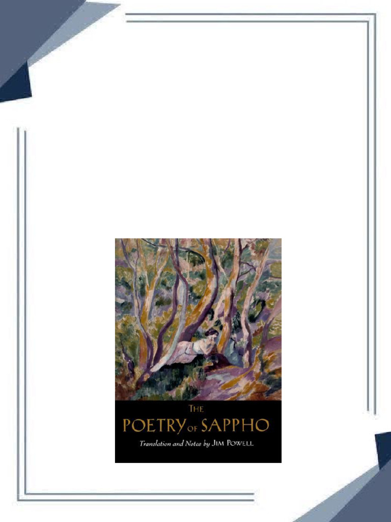 The Poetry of Sappho 1st Edition Sappho: - Click The Link Below To ...