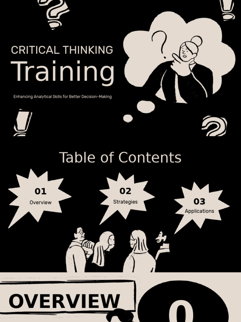Modern Illustrated Critical Thinking Training Slides | PDF | Cognitive Psychology | Human ...