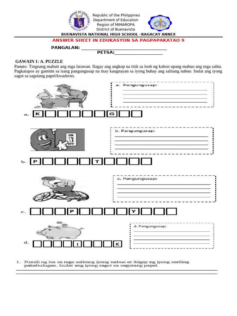 WS - Module 4 q3 ESP 9 | PDF