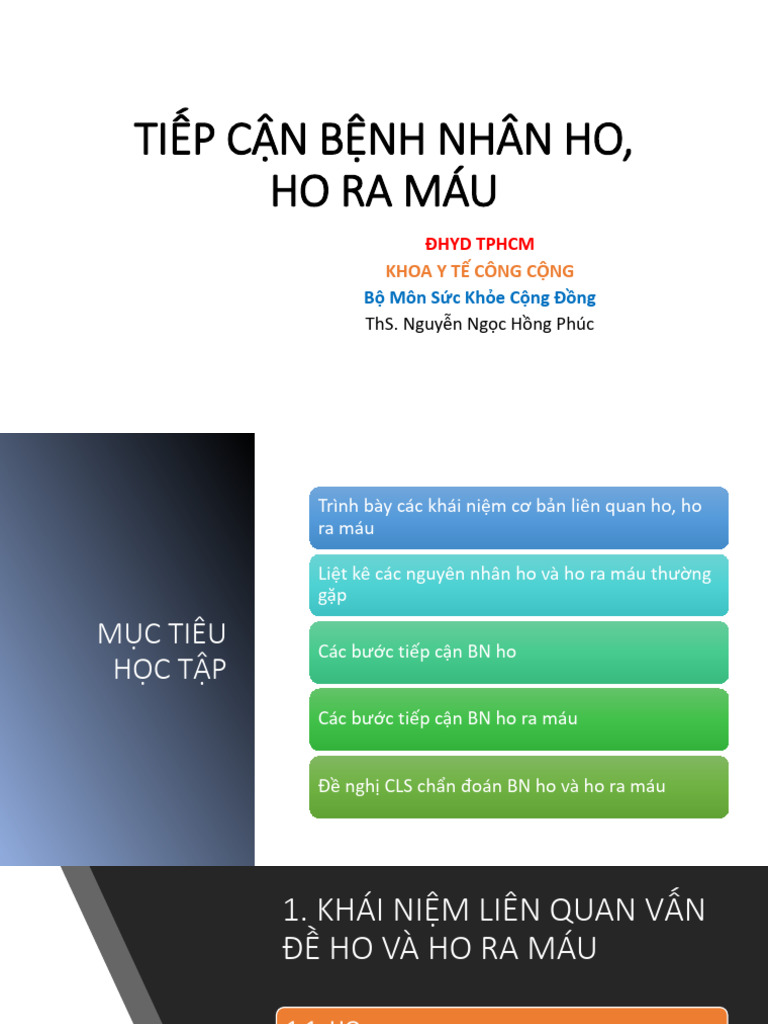 Tiếp cận BN ho ho ra máu | PDF