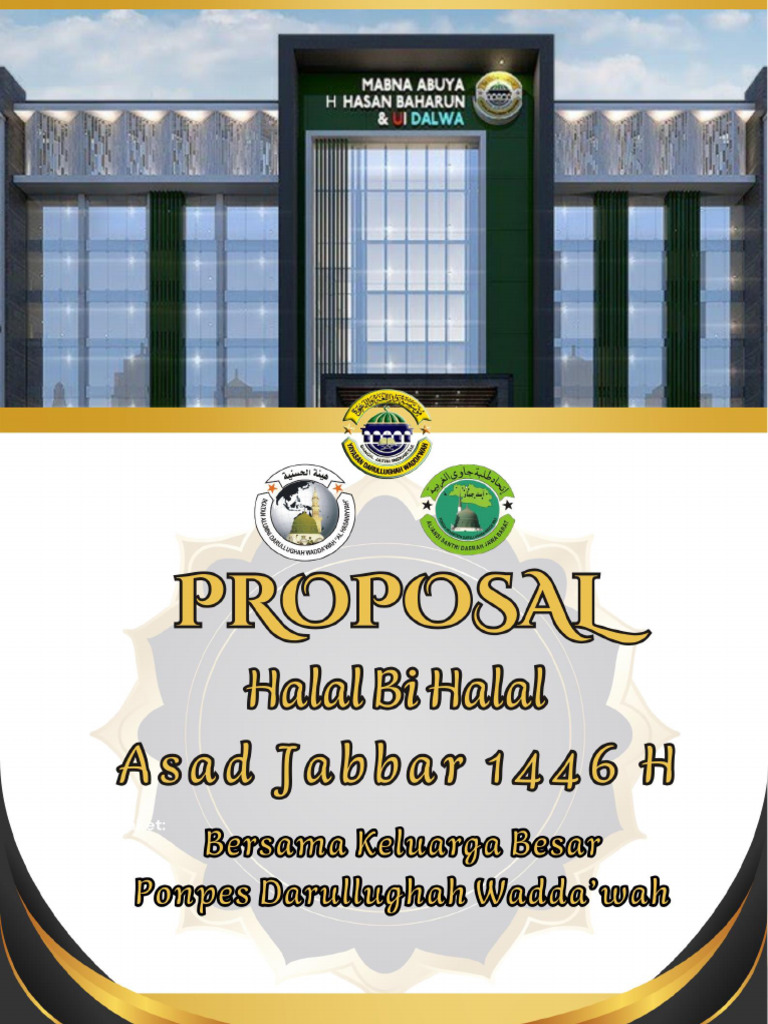 PROPOSAL Halal Bi Halal Yang Ada Habib Alwinya | PDF