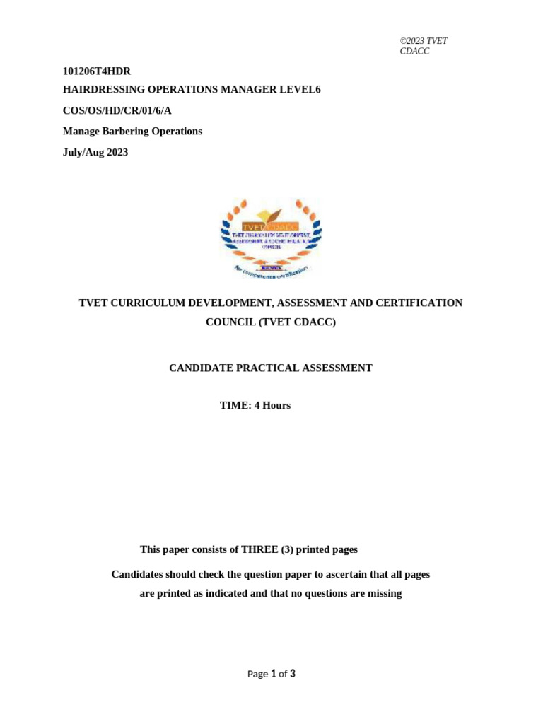 6-Hairdressing-1690211196.Candidate Practical Barbering Level 6[1 ...