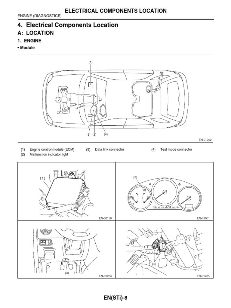 11.04 Electrical Components Location | PDF | Engines | Valve