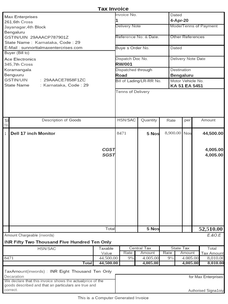 What Are The Different Types of Invoices For Small Business | PDF ...