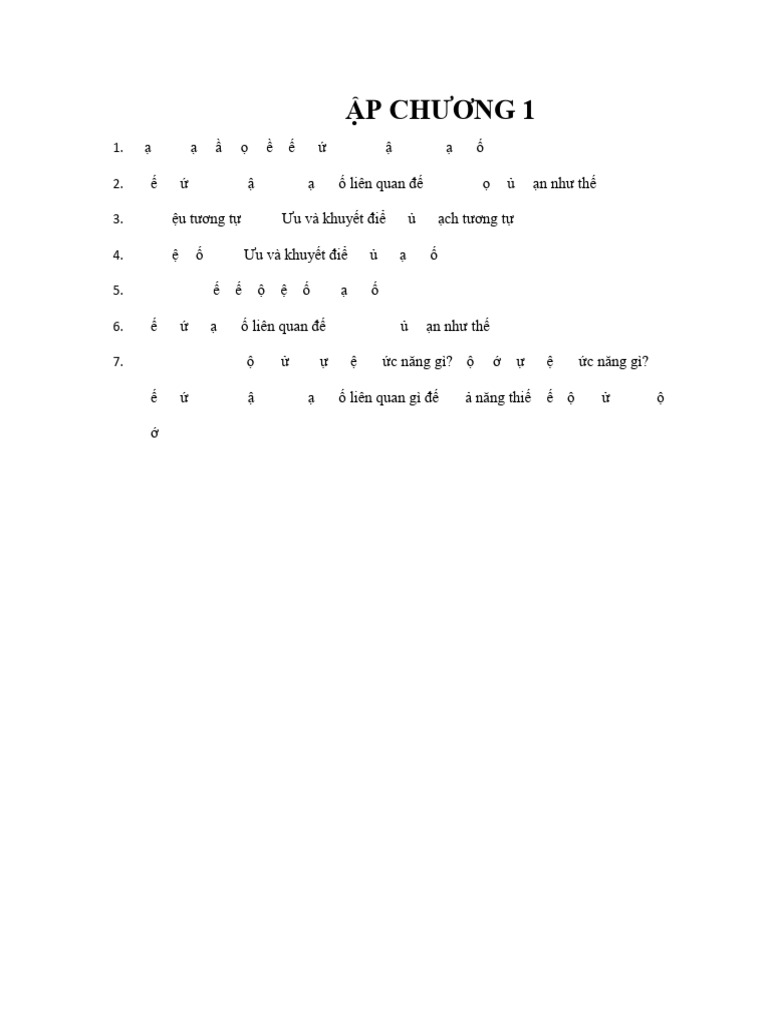 Bai Tap Chuong 1 | PDF