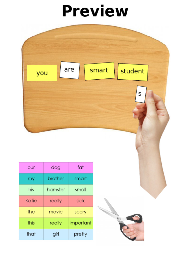 Sentence Structure Practice Guide | PDF | Verb | Adjective