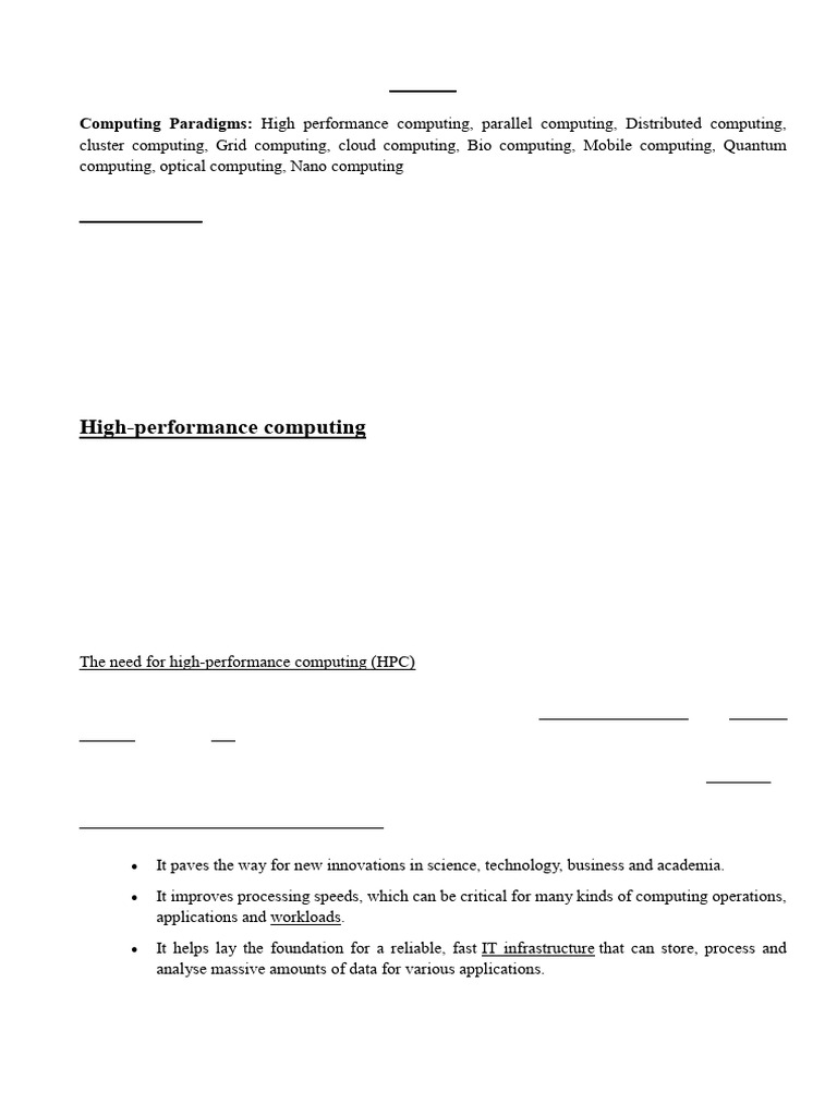 Overview of Computing Paradigms | PDF | Cloud Computing | Grid Computing