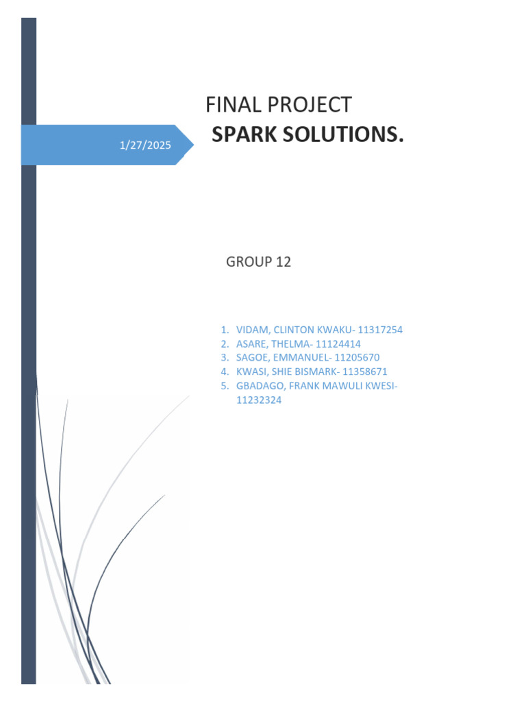 SparkSolutions DCIT307 FinalProject | PDF | Employee Retention | Customer Relationship Management
