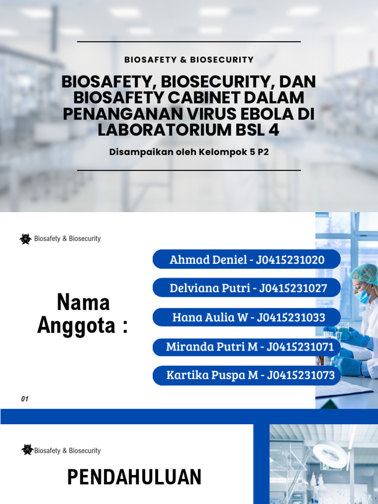 Kelompok 5 - BIOSAFETY DAN BIOSECURITY BSL-4 PDF | PDF