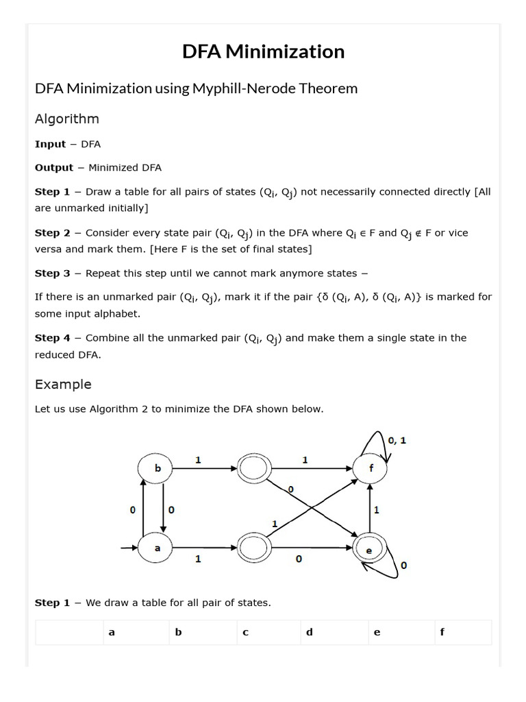 Automata Theory Tutorial-9 | PDF | Theoretical Computer Science | Formal Methods