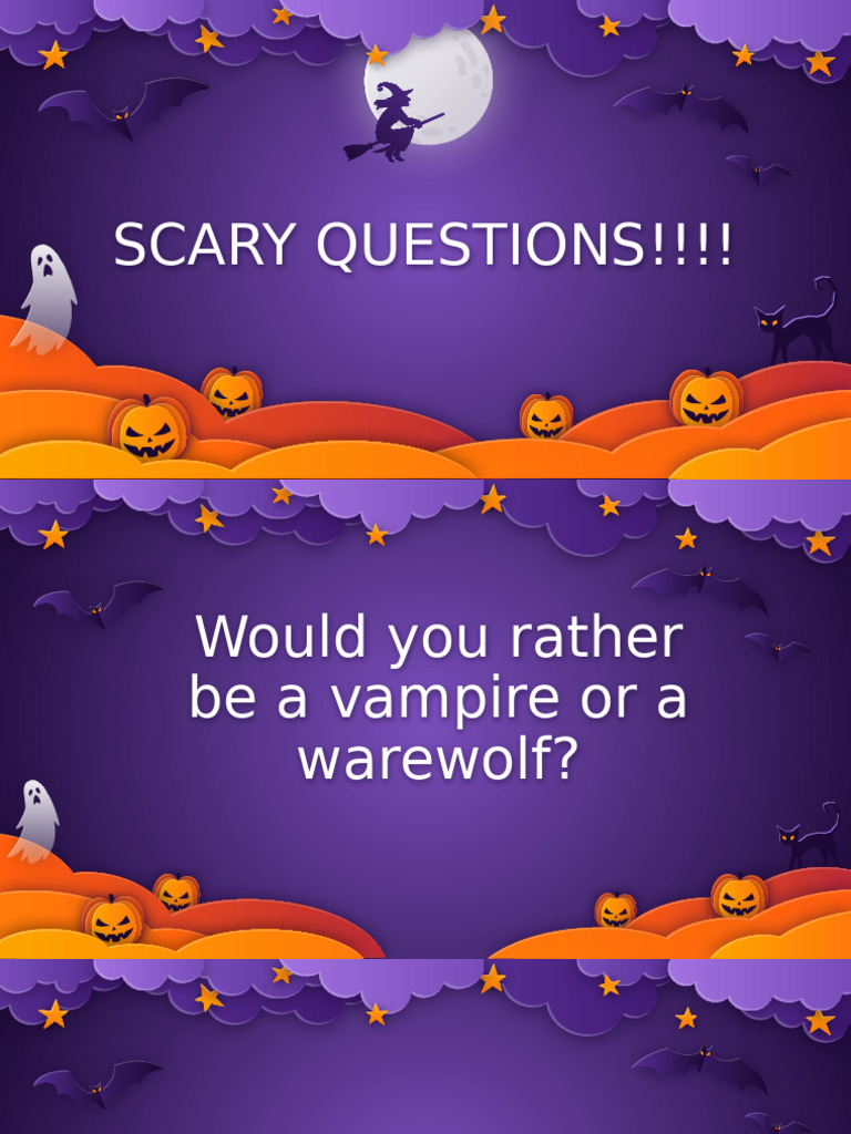 Fun Halloween Would You Rather Questions | PDF
