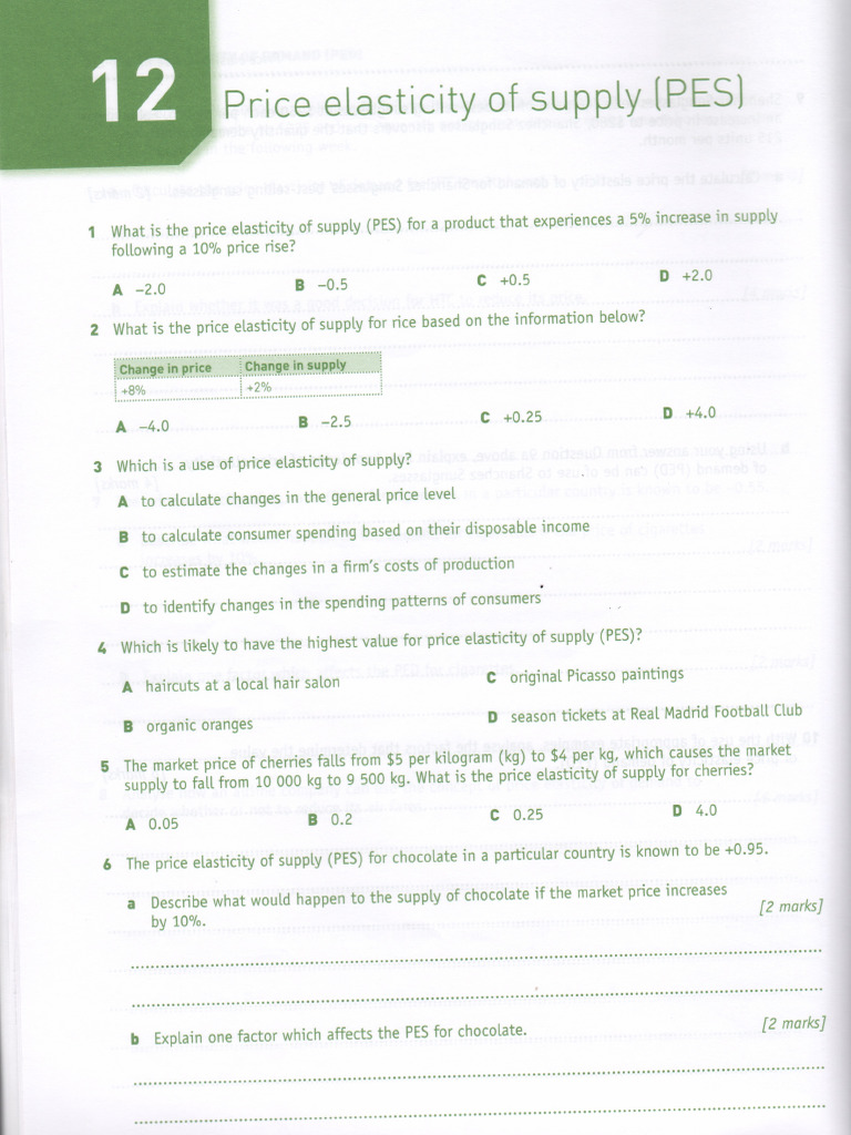 PES Worksheet | PDF