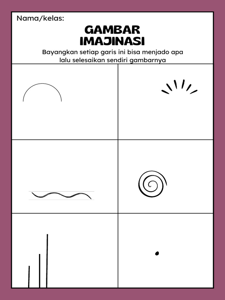 Visual Arts Imaginative Drawing Purple White Scribble Style (2) | PDF