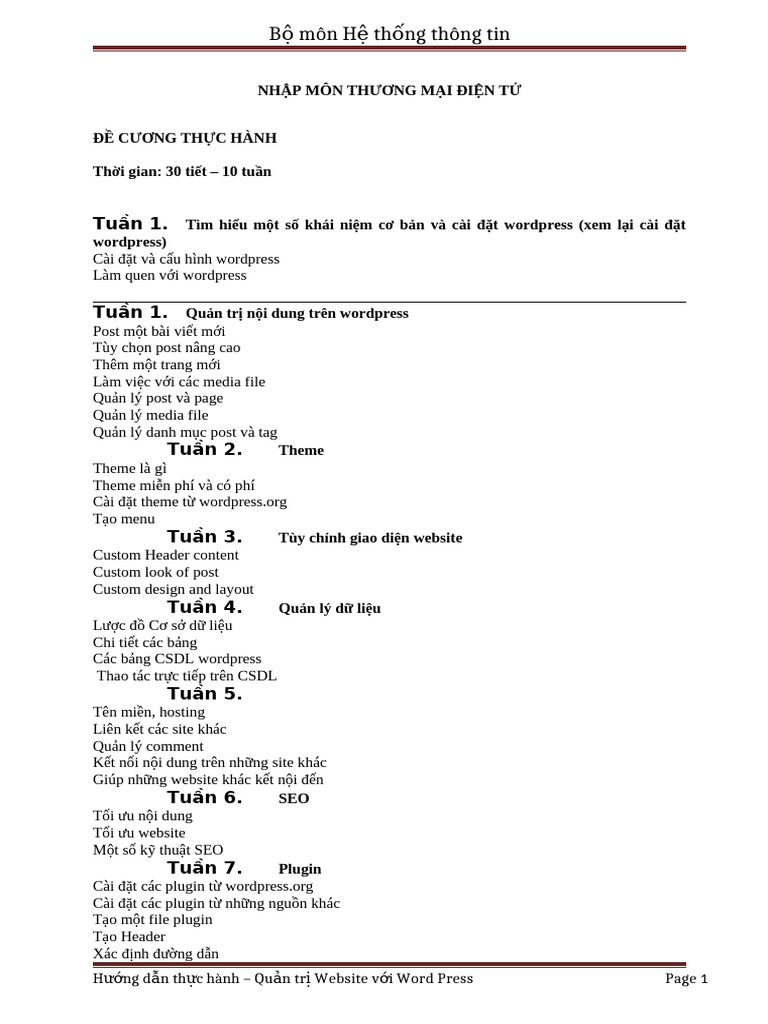 Huong Dan Thuc Hanh Mon Nhap Mon TMDT | PDF