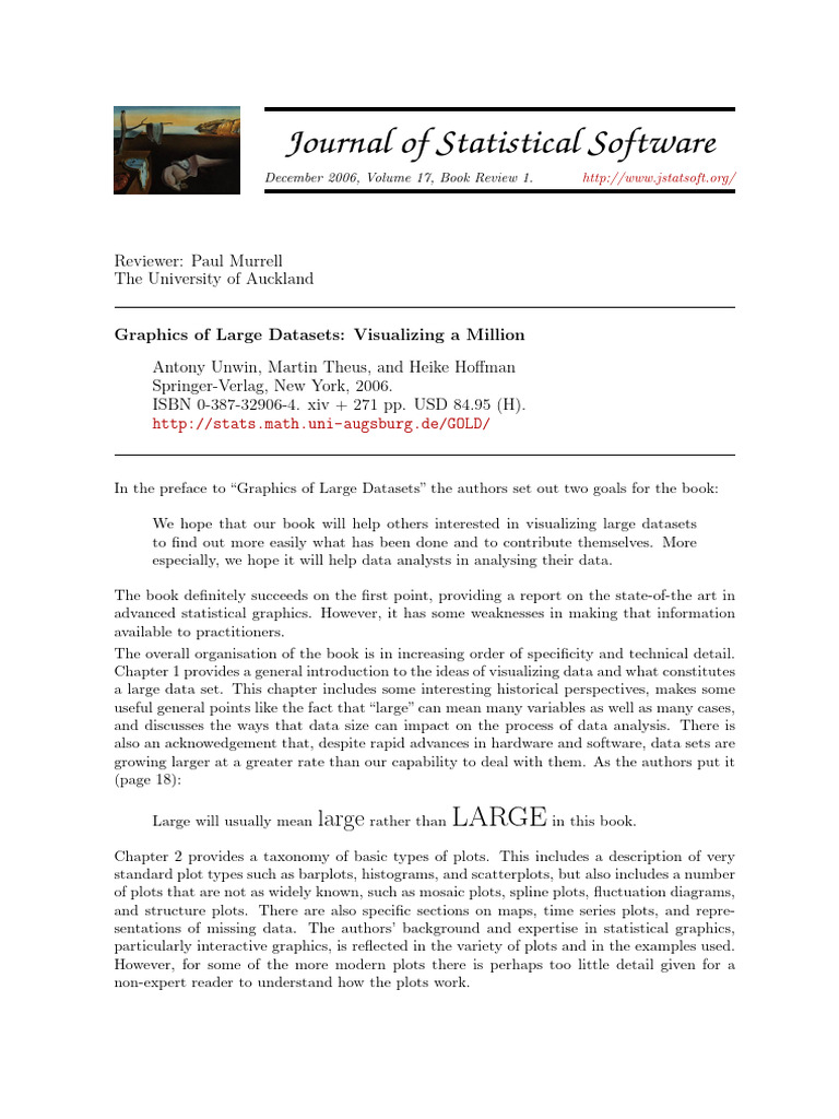 Graphics of Large Datasets Visualizing A Million | PDF | Data Analysis ...