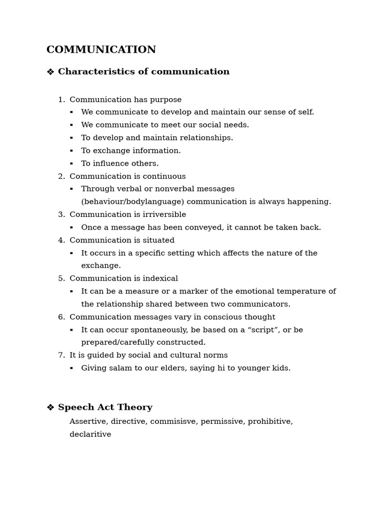 Communication Essentials Guide | PDF