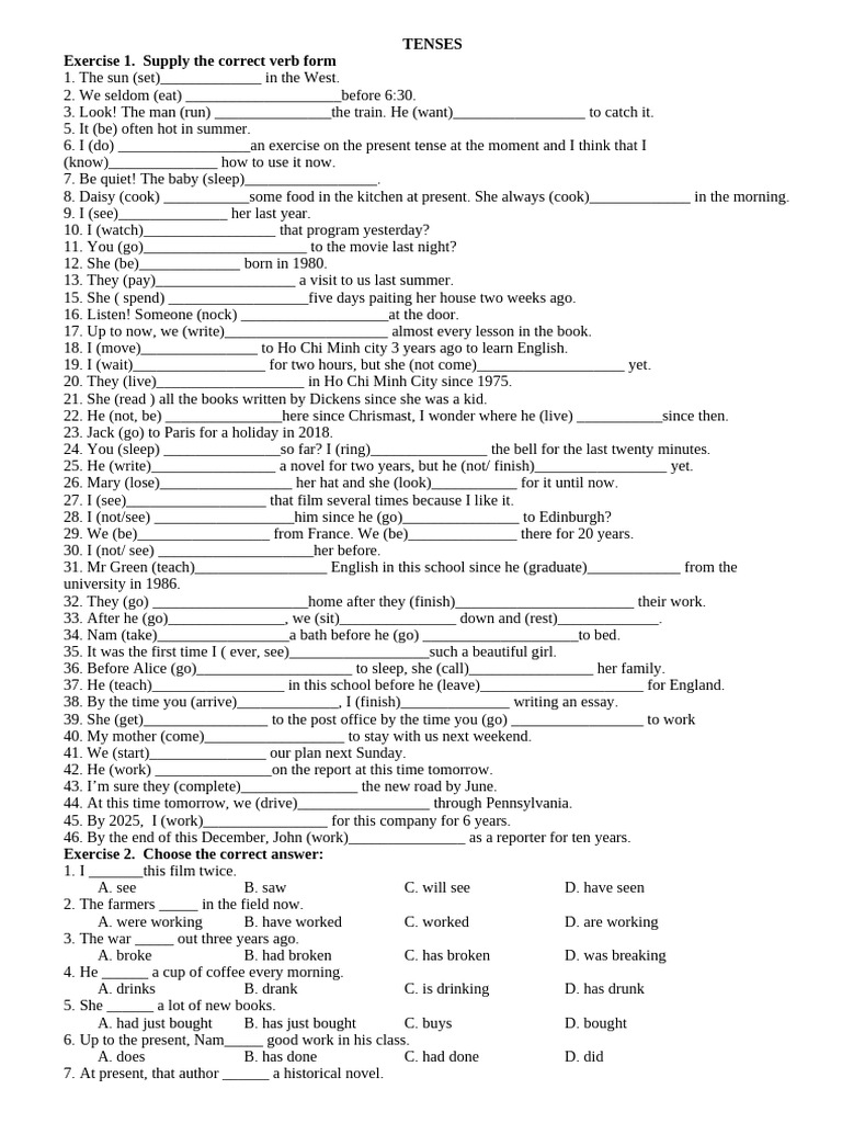 2_TENSES | PDF