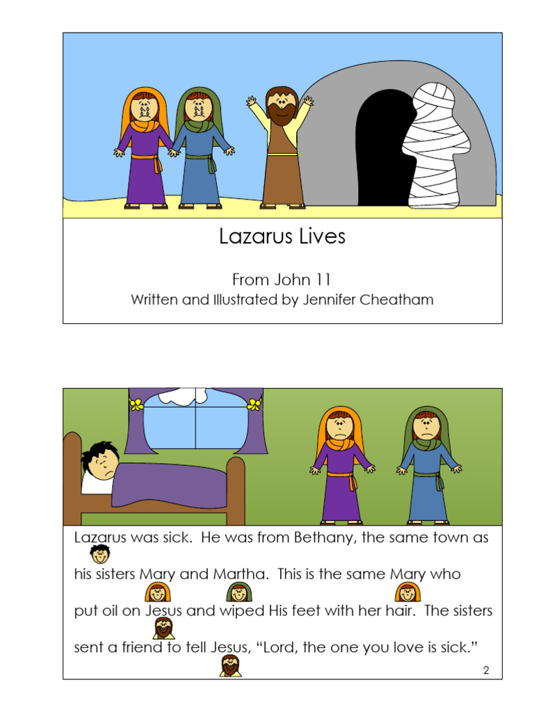 lazarus_lives_reader | PDF | Lazarus Of Bethany | New Testament Content