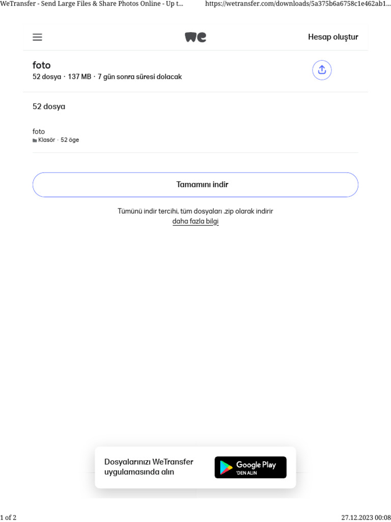 WeTransfer - Send Large Files & Share Photos Online - Up To 2GB Free | PDF