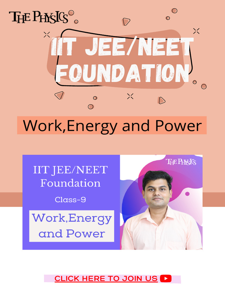 Work, Energy, and Power Concepts | PDF | Applied And Interdisciplinary ...