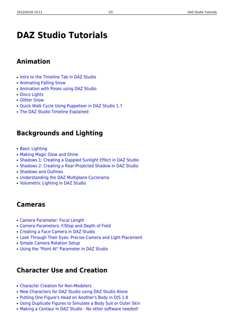 Daz Studio Tutorials | PDF | Shader | Rendering (Computer Graphics)