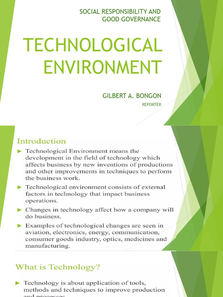 Technological Environment | PDF