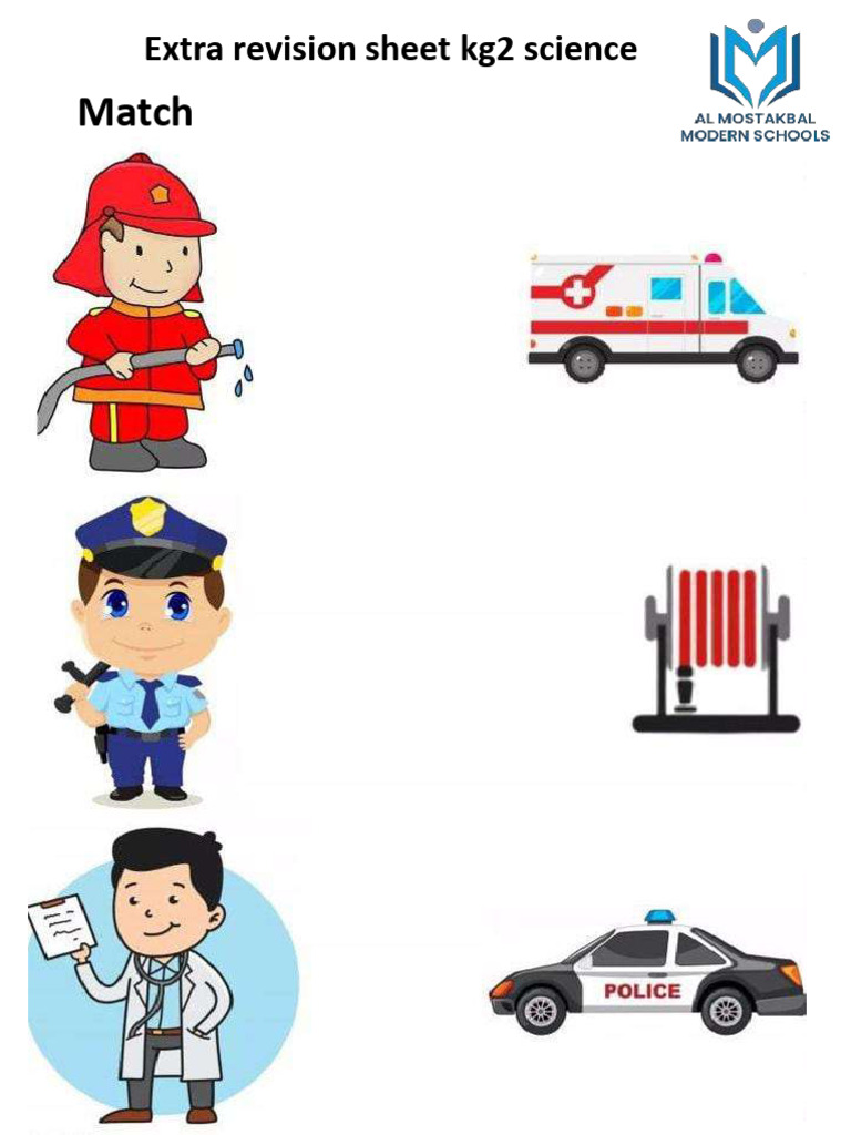 Extra Revision Sheet kg2 Science-1 | PDF