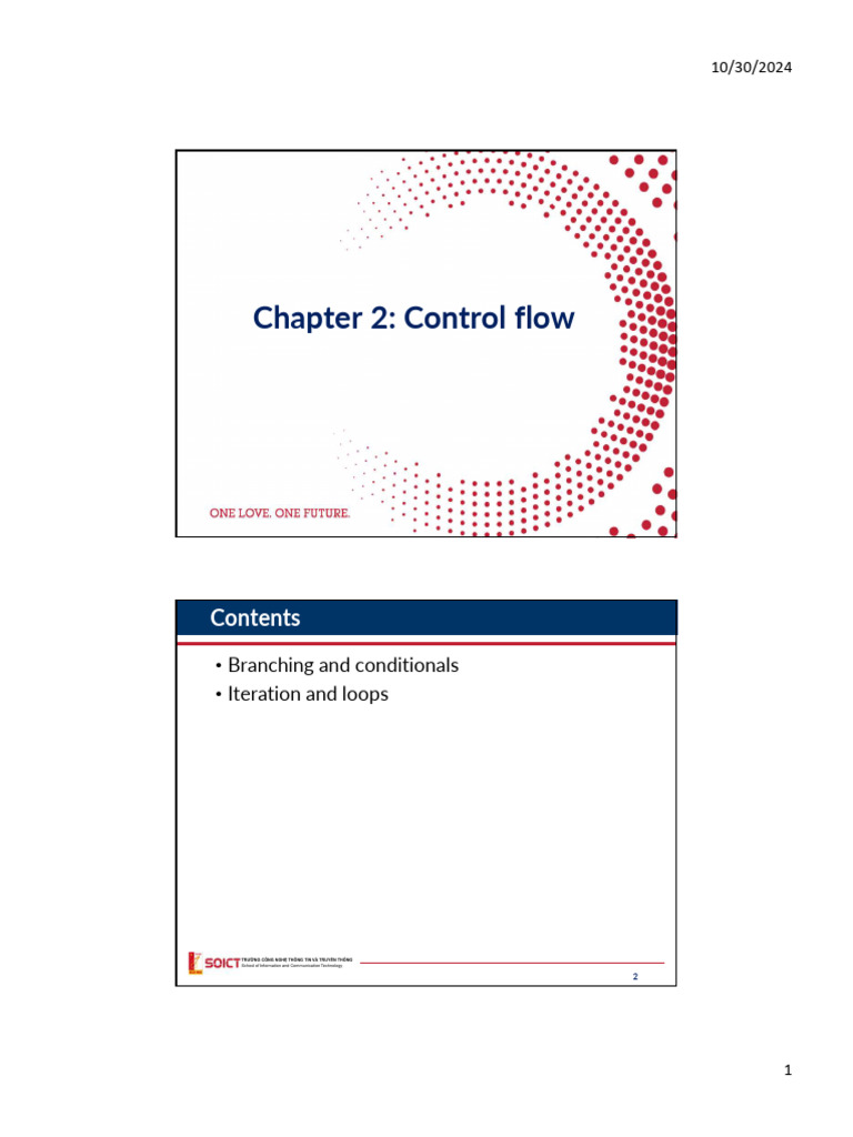 Chapter 2 - Control Flow - SV | PDF | Control Flow | Computer Programming