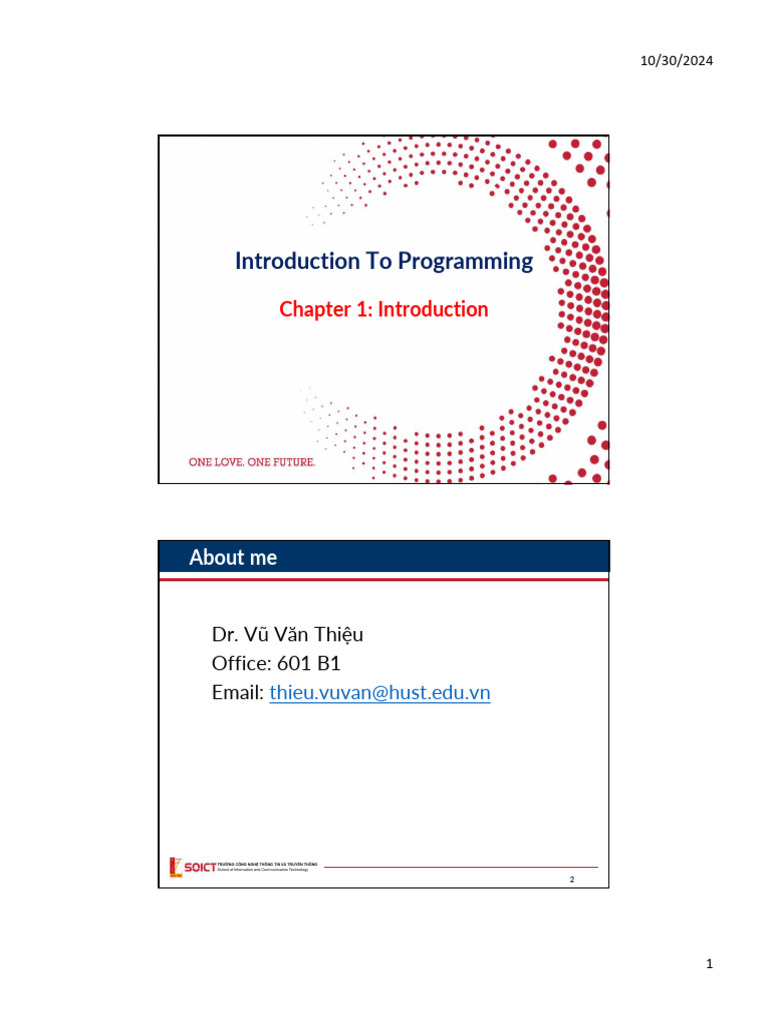 Chapter 1 - Introduction - SV | PDF | Programming Language | Programming