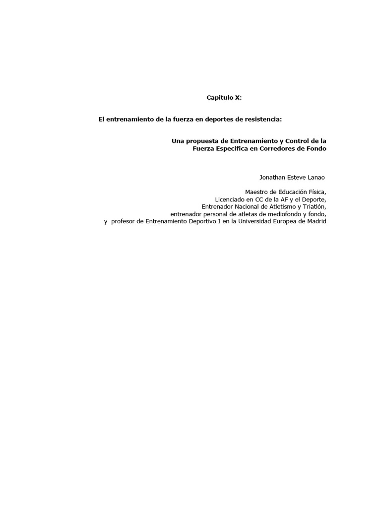 Entrenamiento y Control de la fuerza específica en corredores de fondo ...