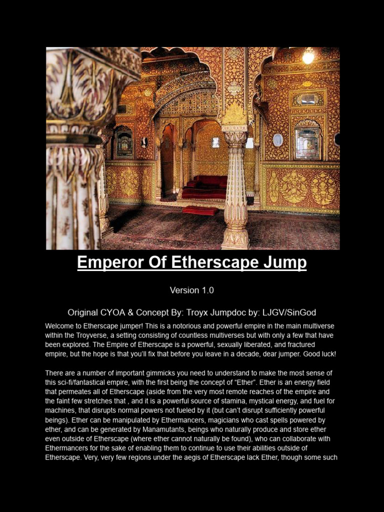 Emperor of Etherscape Jump | PDF | Sexual Intercourse | Fluency