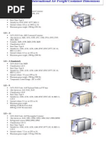 ULD Specifications and Dimensions Guide | PDF | Transport | Airliner