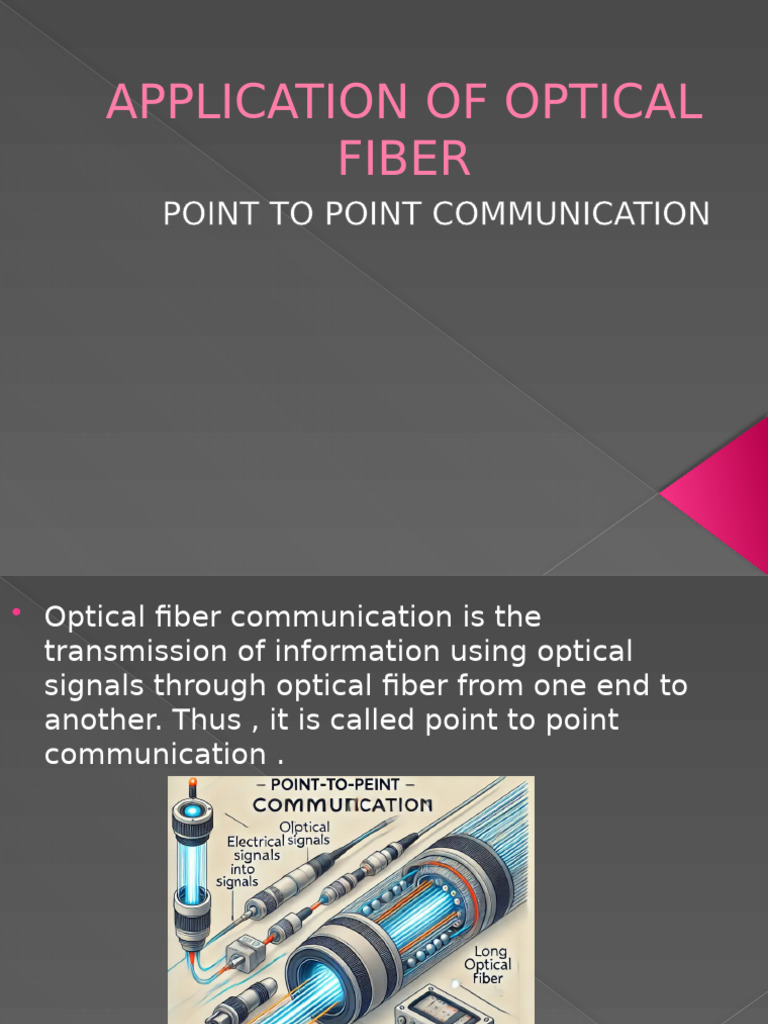 Application of Optical Fiber | PDF