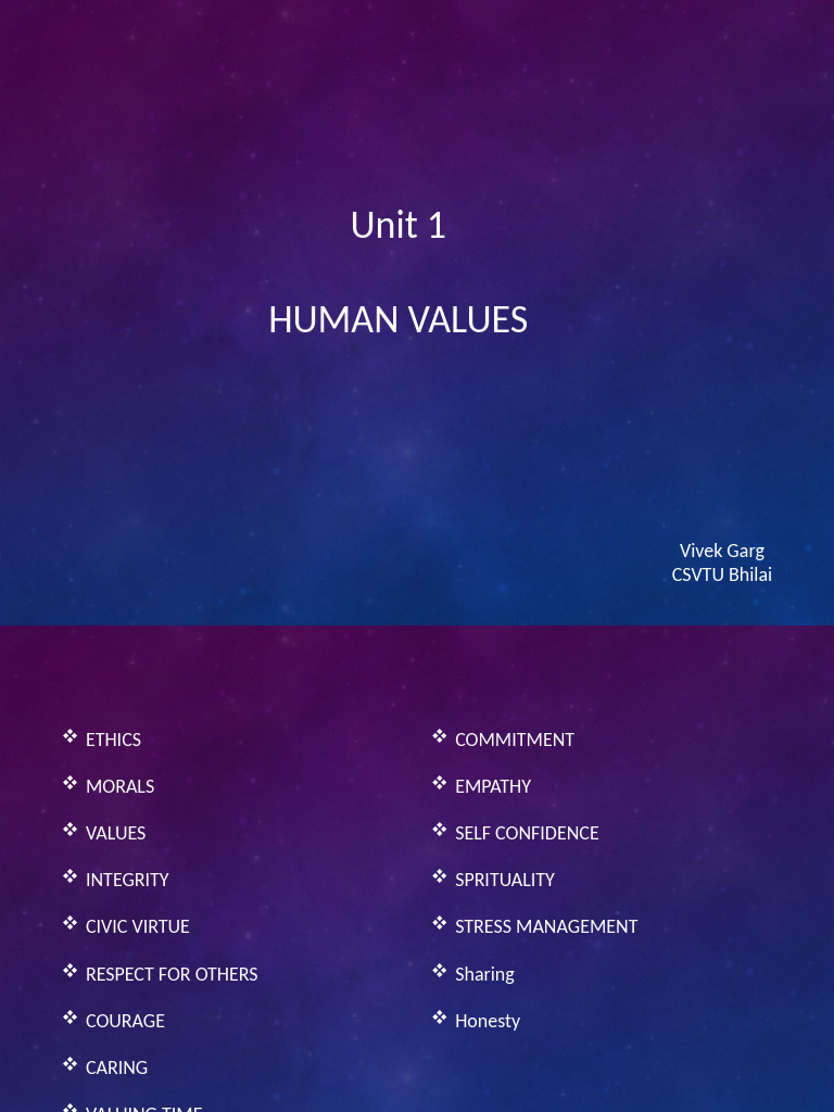 PELS Human Value | PDF | Social Psychology | Psychology