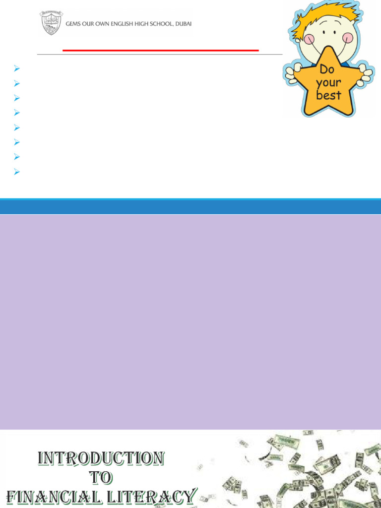 Financial Literacy Session Guide | PDF | Financial Literacy | Literacy