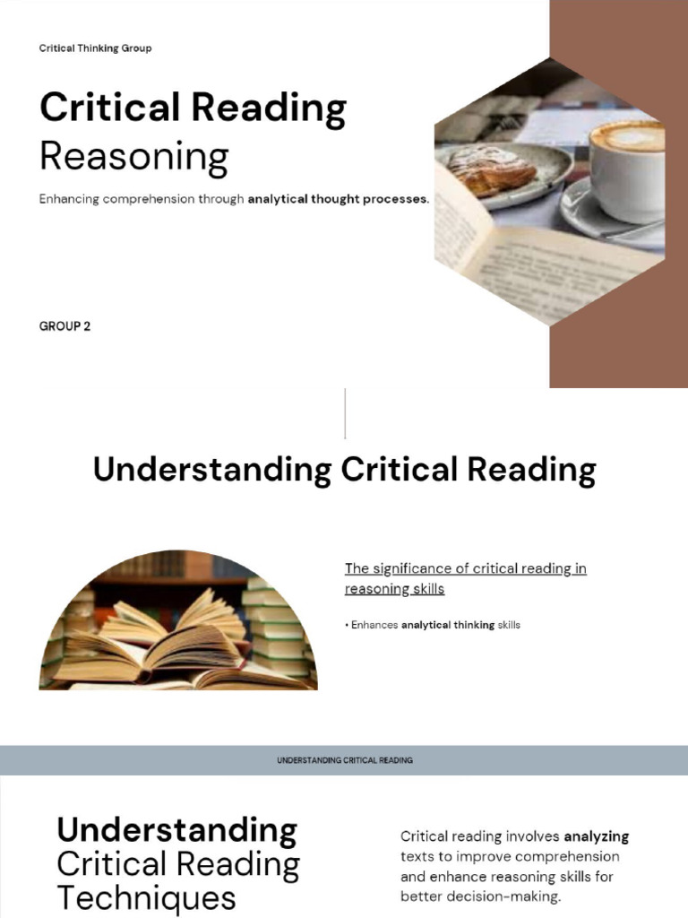 Reading and Writing Critical As Reasoning | PDF